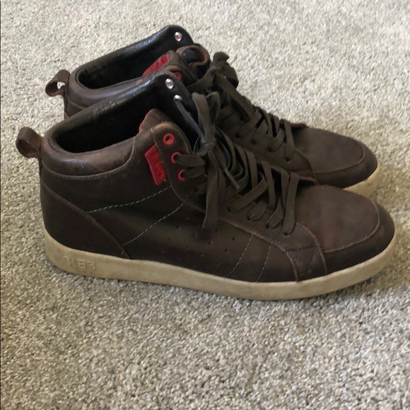 Clae | Shoes | Clae Brown Leather Sneakers | Poshmark